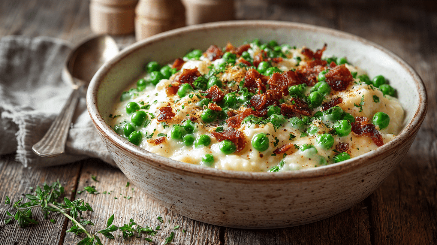 How to Make Cheesy Peas: Quick & Creamy Side Dish - Suzie The Foodie