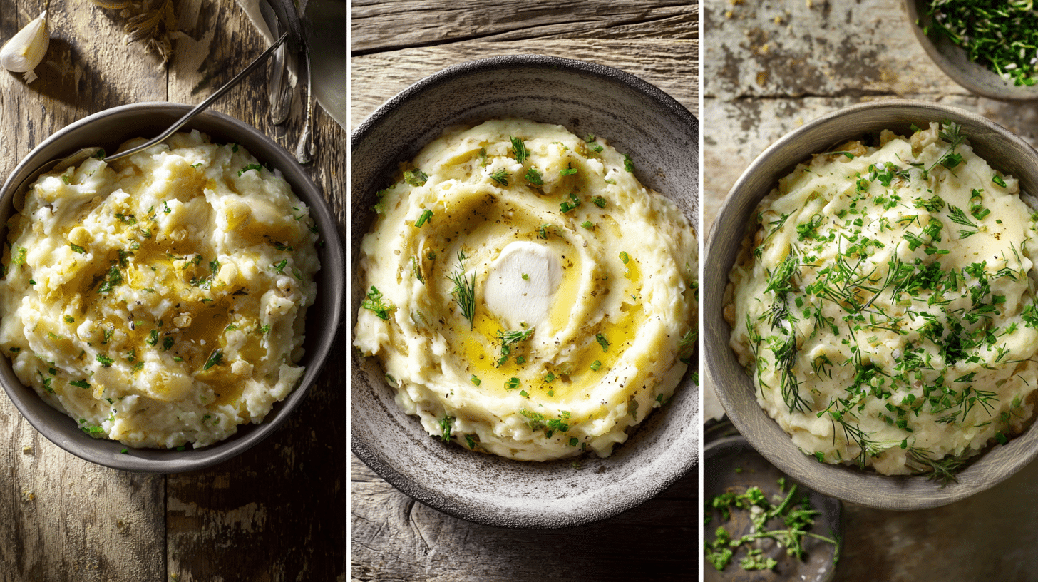 Rustic Mashed Potatoes Recipe with Garlic, Skin-On & More - Suzie The Foodie